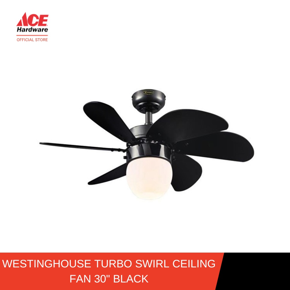 Westinghouse Turbo Swirl Ceiling Fan 30in. - Black | Shopee Philippines