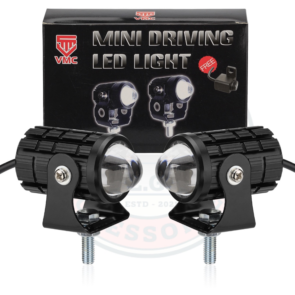 E.G Mini Driving Light White+Yellow Pair With Free Domino 3Way Switch ...
