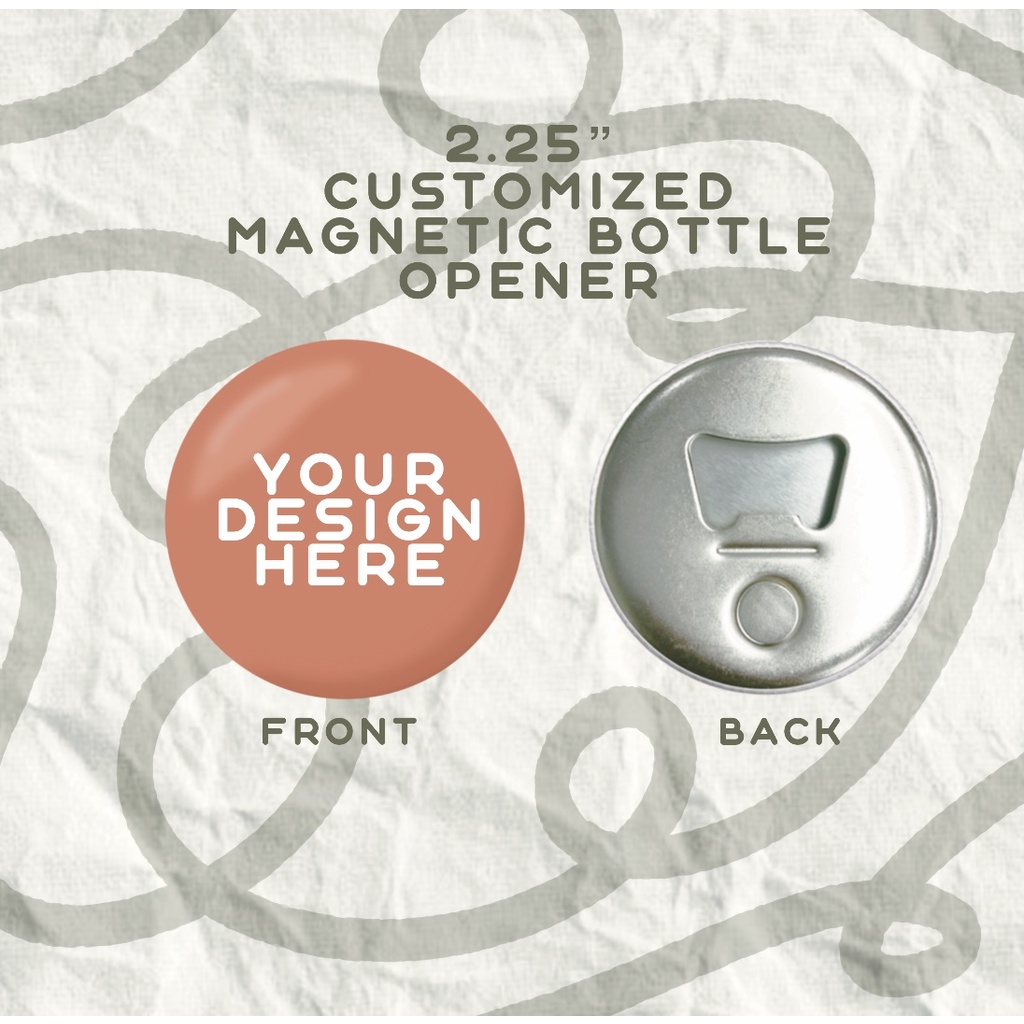 Customized Ref Magnet & Bottle Opener | 2.25” | Shopee Philippines