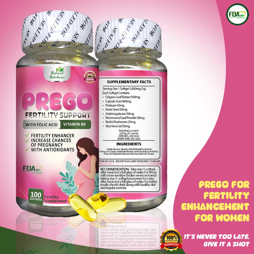 PREGO - Fertility Support - PCOS - Myoma - Increase Chances of ...