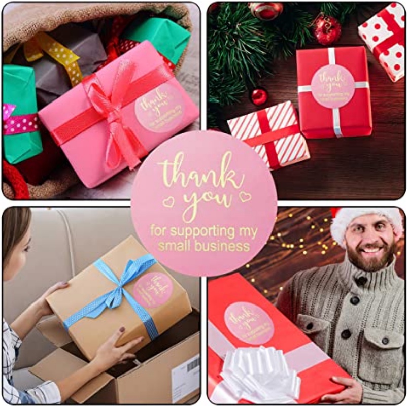 500 Thank-you Stickers Appreciation Stickers Envelope Seals Clipbook ...