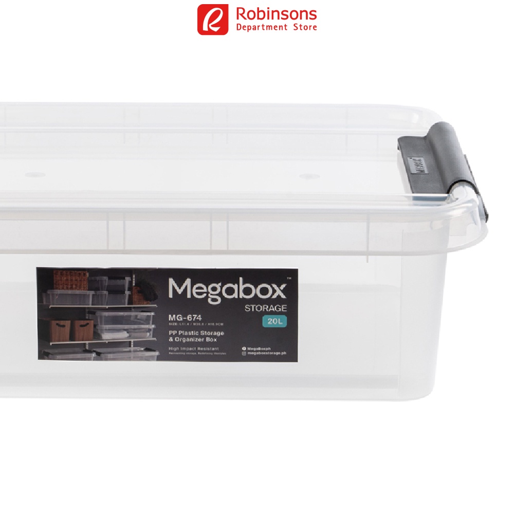 Megabox 20L Storage Box (Clear) | Shopee Philippines