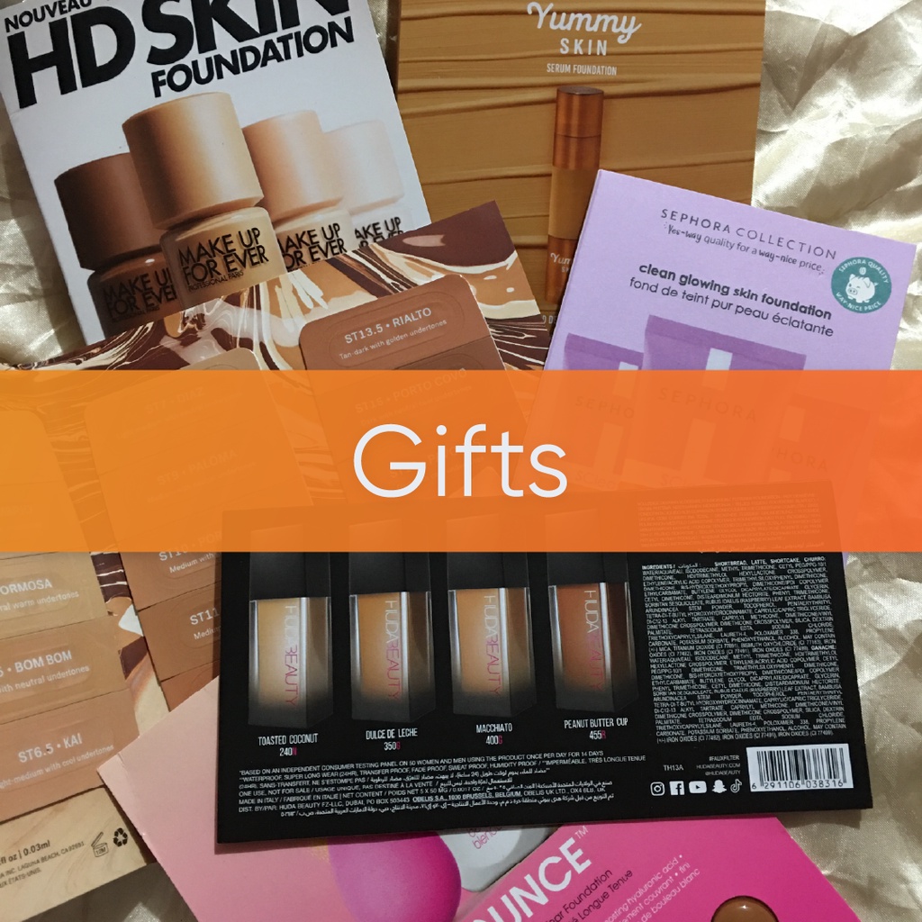 Foundation/Concealer/Skincare/Hair Care Sample Packets (Gift with ...