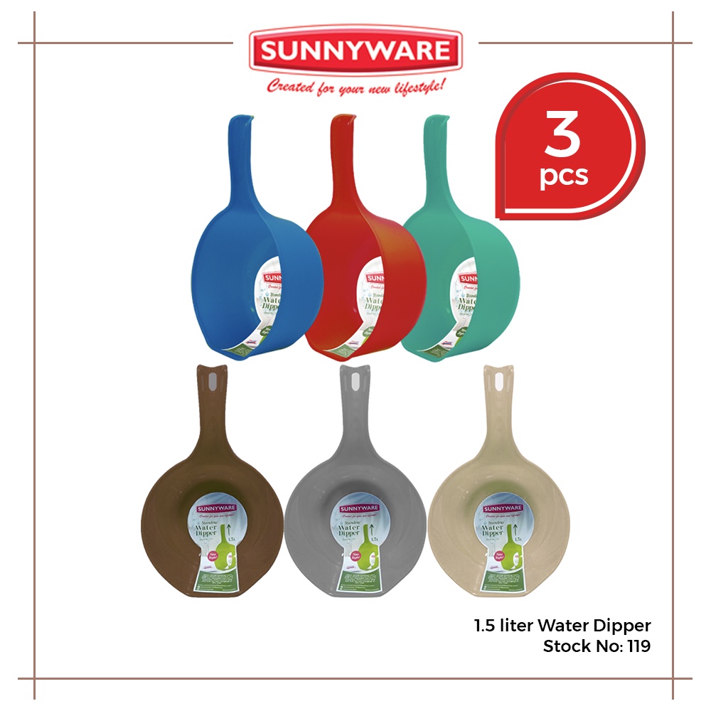 3pcs 1.5 Liter Water Dipper [Sunnyware 119] | Plasticware ...