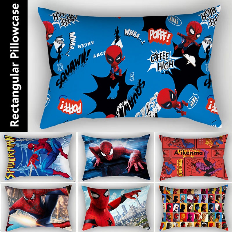 Superhero Spider Man Single Side Printed Polyester Rectangular ...