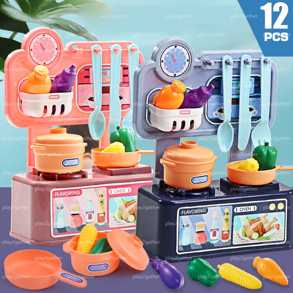Mini 24cm Dream Kitchen Set Cooking Masak Mini Stove Fun Table Children ...