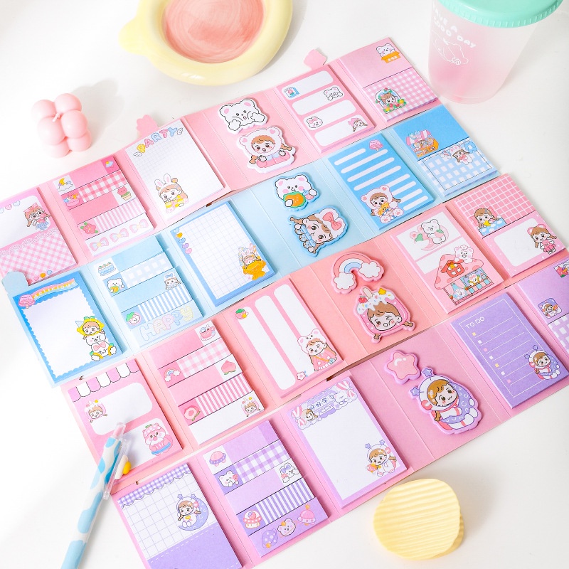 Japanese Sticky Notes super cute Characters (1 set) / super cute ...