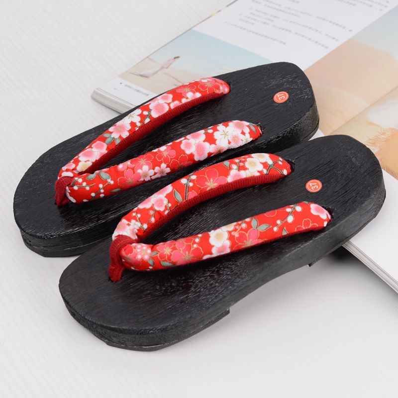 Original Japanese style wooden slippers summer men and women Geya ...