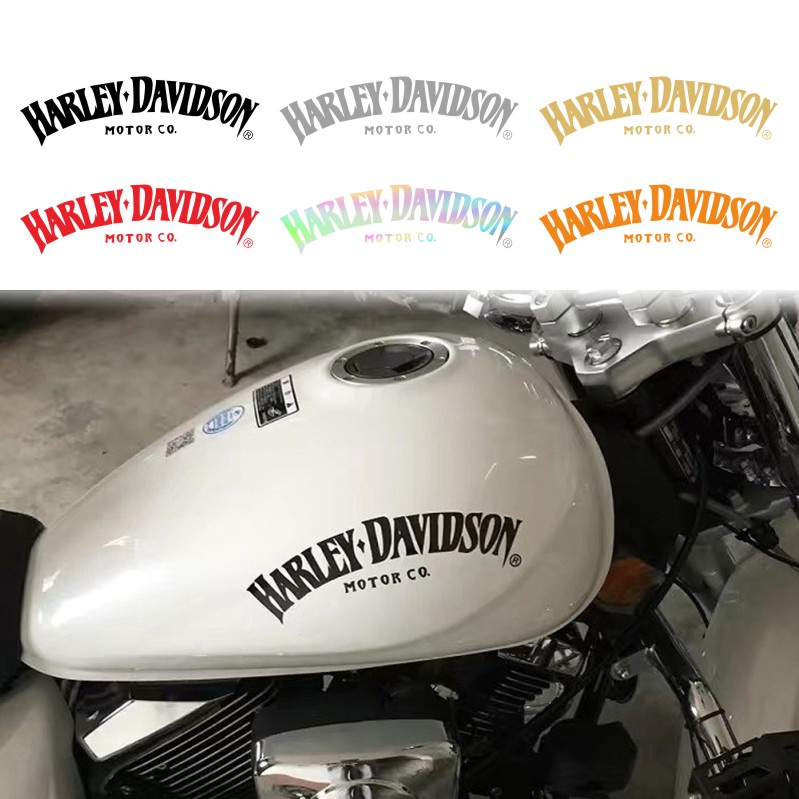 harley davidson letters sticker for motorcycle tank holographic ...