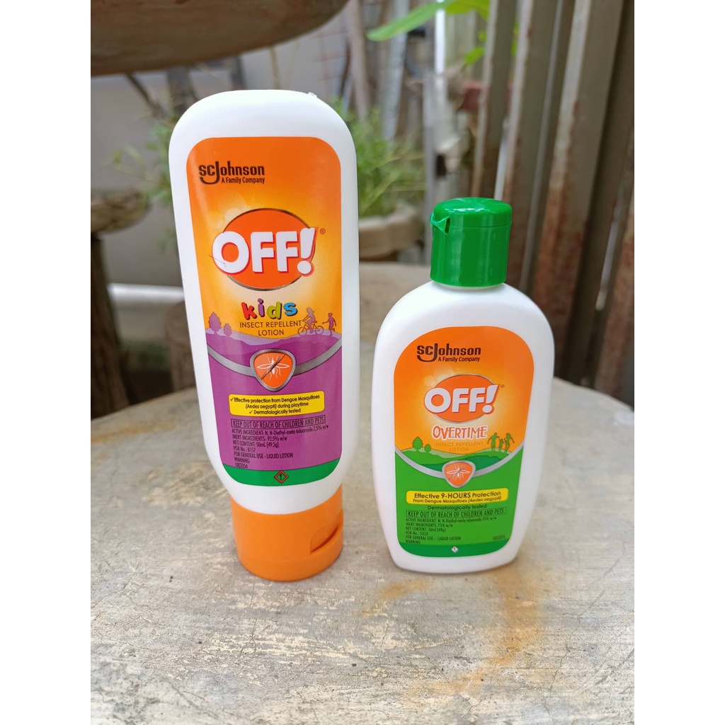Off Kids Insect Repellent Lotion/ Overtime Lotion 50ml | Shopee Philippines