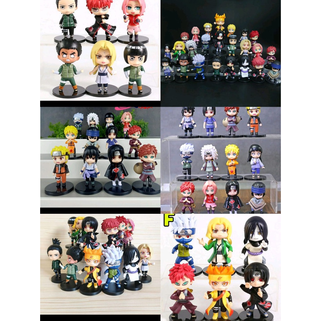 Action Figure naruto anime Sasuke Uchiha Sakura kakashi Gaara Itachi ...