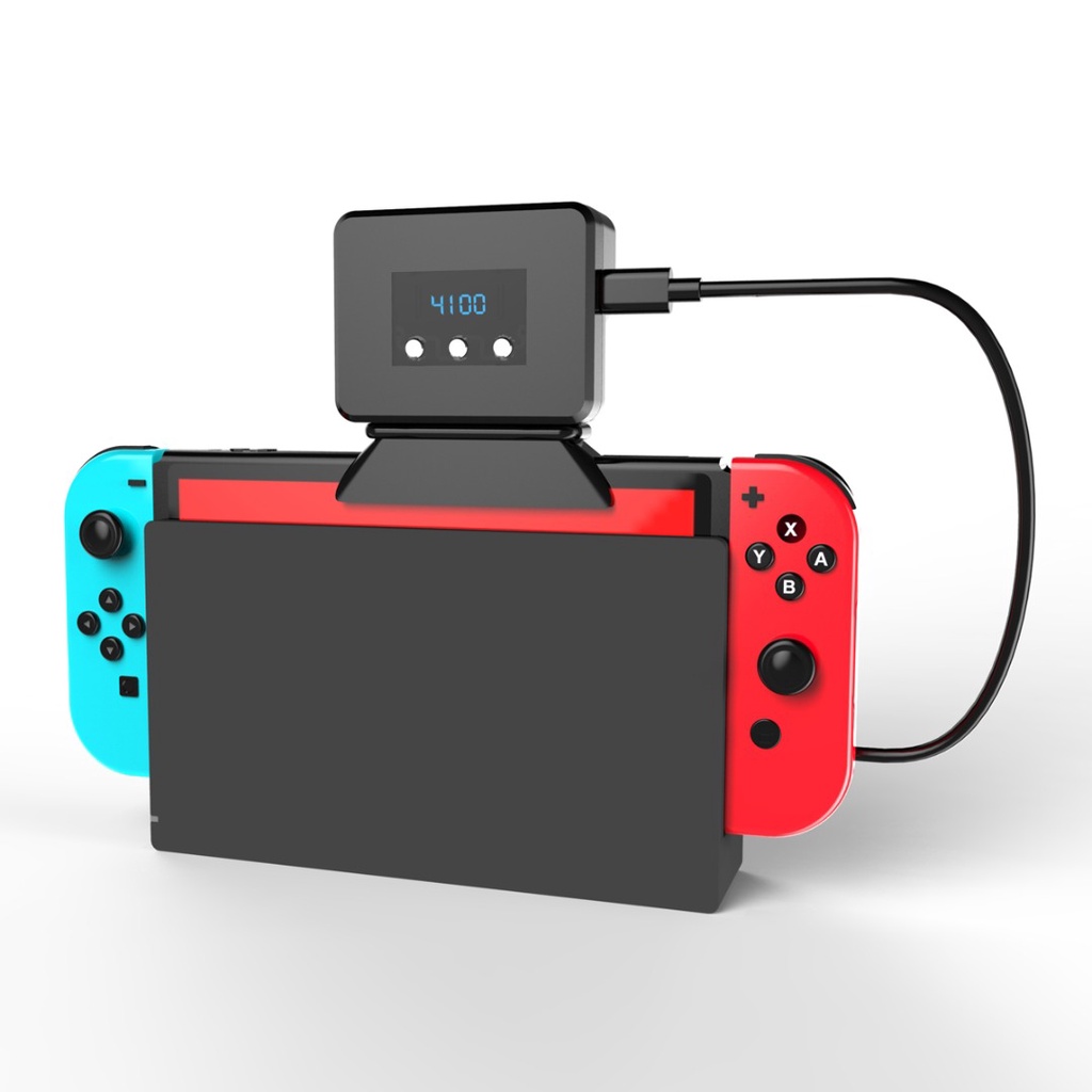 Digital LED Cooler Cooling Fan for Nintendo Switch Temperature Display ...