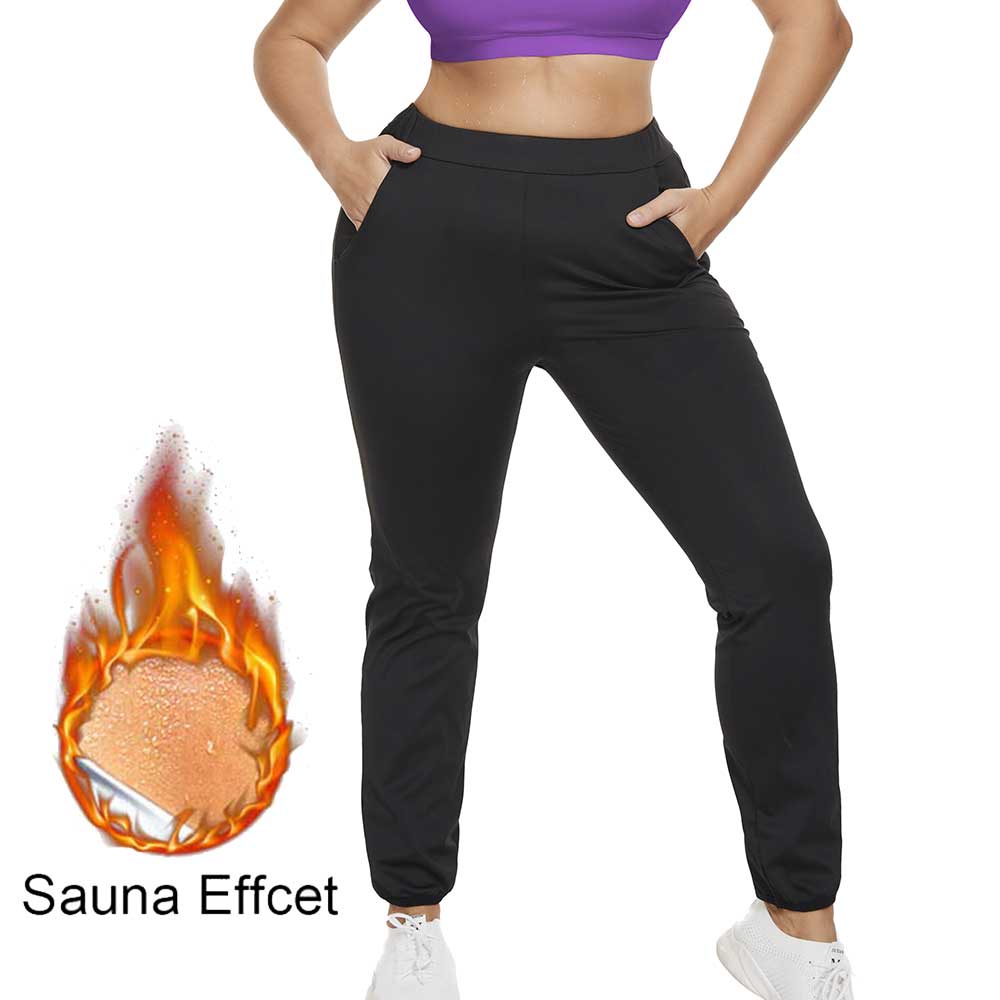 Women's Saunas Sweat Training Legging Sauna Pant Pants Running Saunas ...