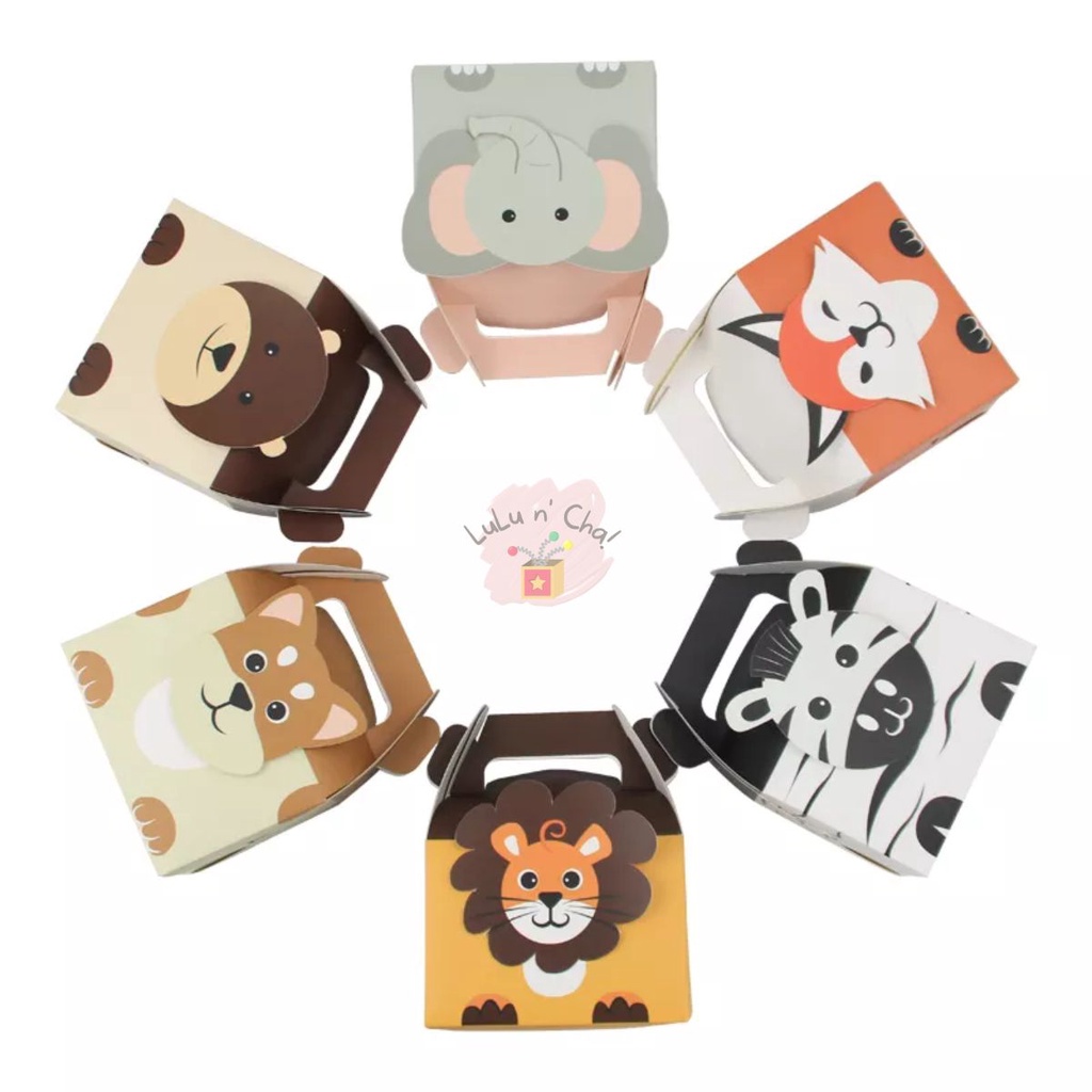 Newest Cute Jungle Safari Assorted Animal Theme Party Boxes for All ...