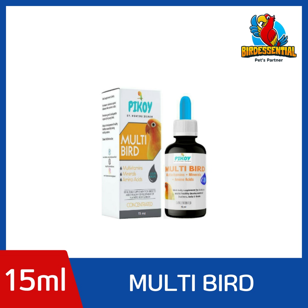 PIKOY MULTI BIRD Liquid Multivitamin & Mineral Drops With Essential ...