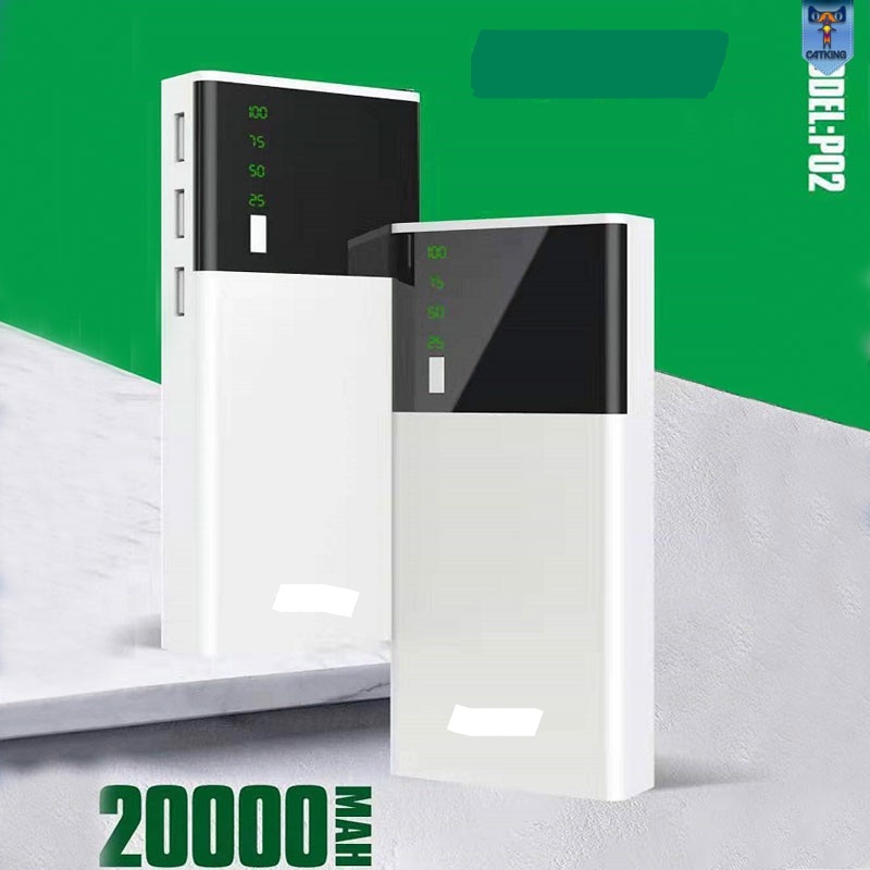 PL-02 Power bank fast charging 20000mAh 3USB output with led light ...