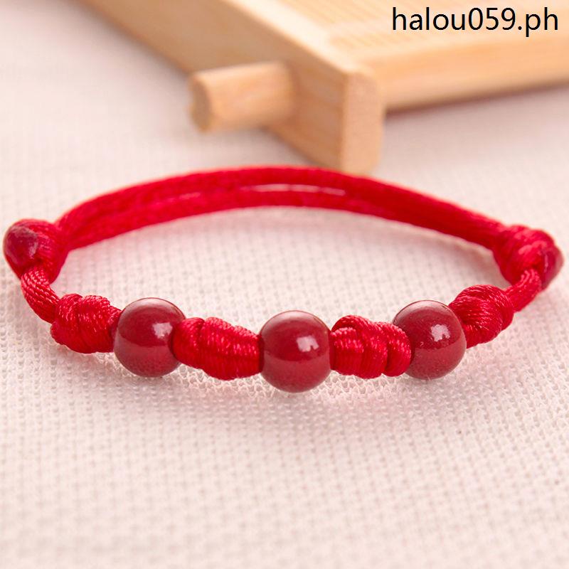 Toddler Red String Baby Cinnabar Bracelet Peach Basket Hand Rope Walnut ...