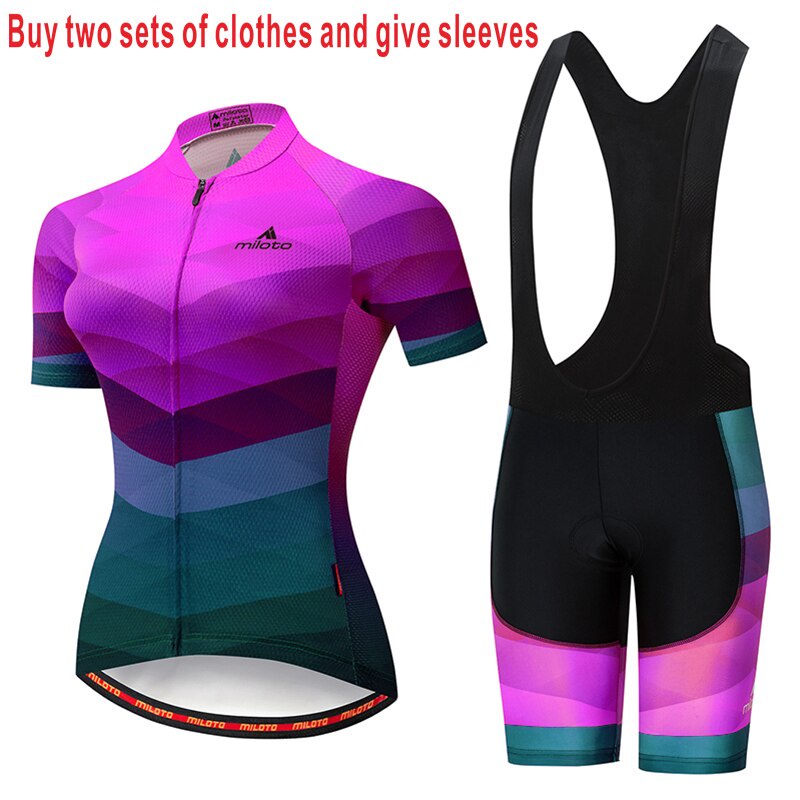 Women's Cycling Jersey Set Summer Ladies Cycling Clothing Girl's Bicycle Bib Shorts Bike Clothes ...