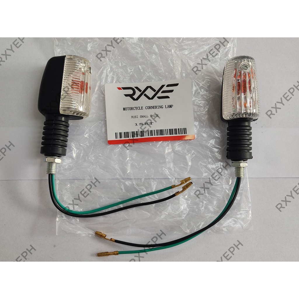 RUSI SMALL WHITE MOTORCYCLE CORNERING LIGHT(2PCS) | Shopee Philippines