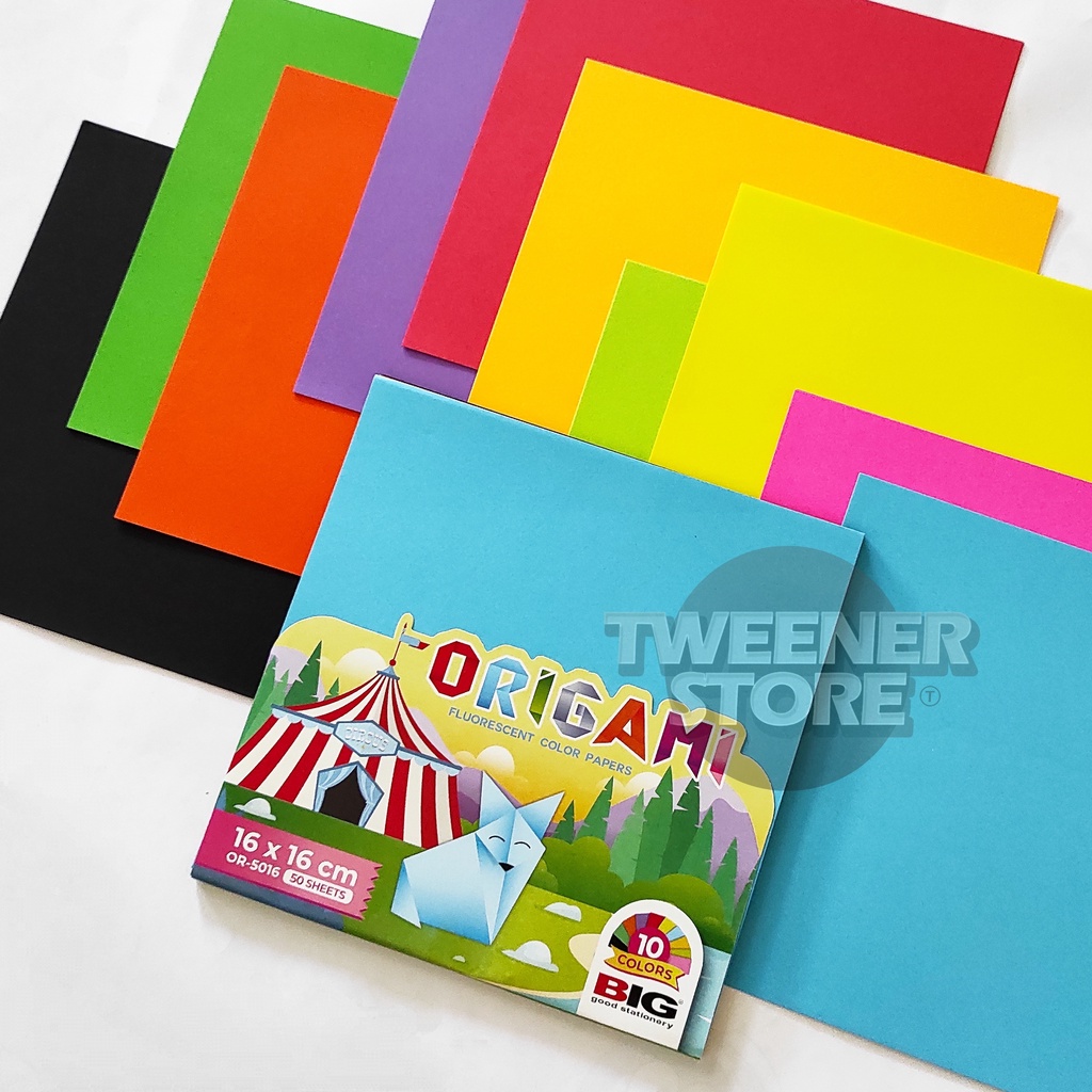 Big Origami Folding Paper 16x16cm | Contains 50 SHEETS | Shopee Philippines