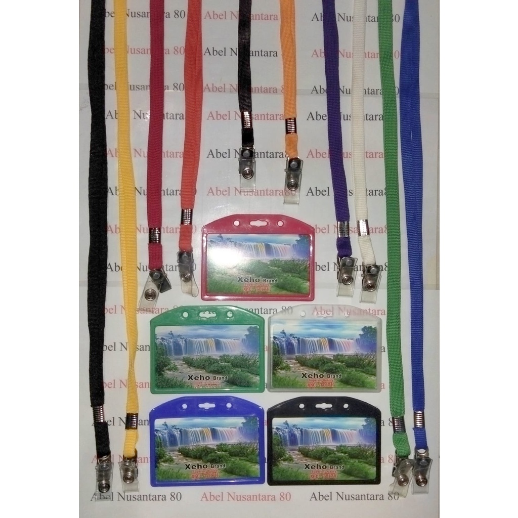 1cm Iron Clip Strap Package with ID Case XEHO T017 H 2 Sides Landscape ...