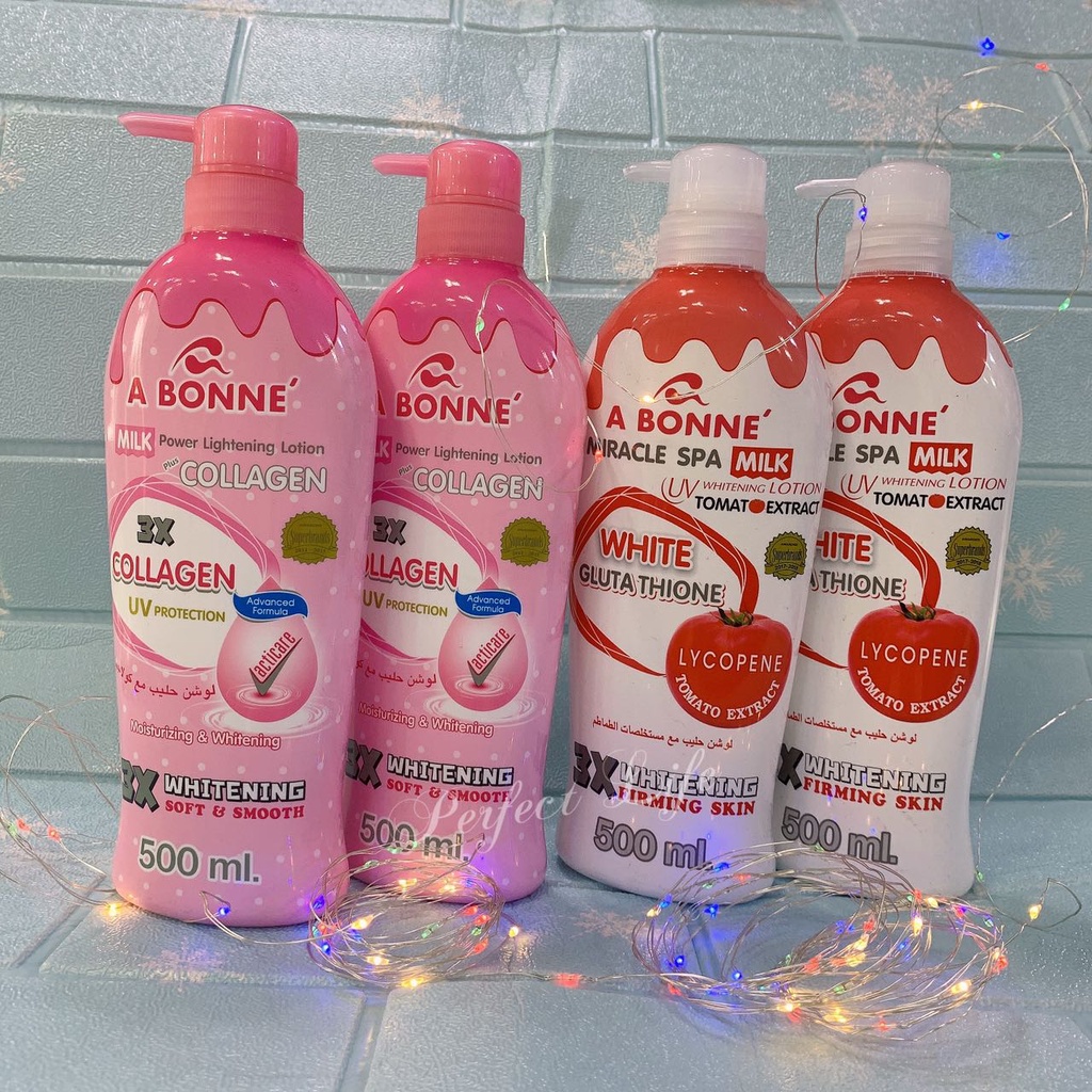 ABONNE Milk Power Whitening Lotion Plus Collagen // TOMATO LYCOPENE ...