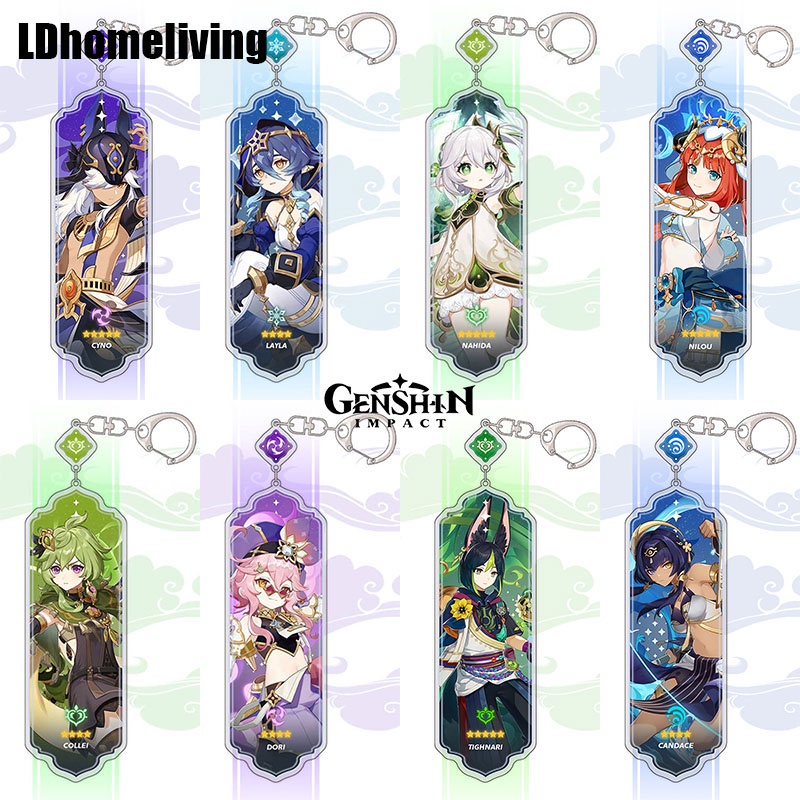 Genshin impact keychain long pendant genshin impact nahida Raiden ...