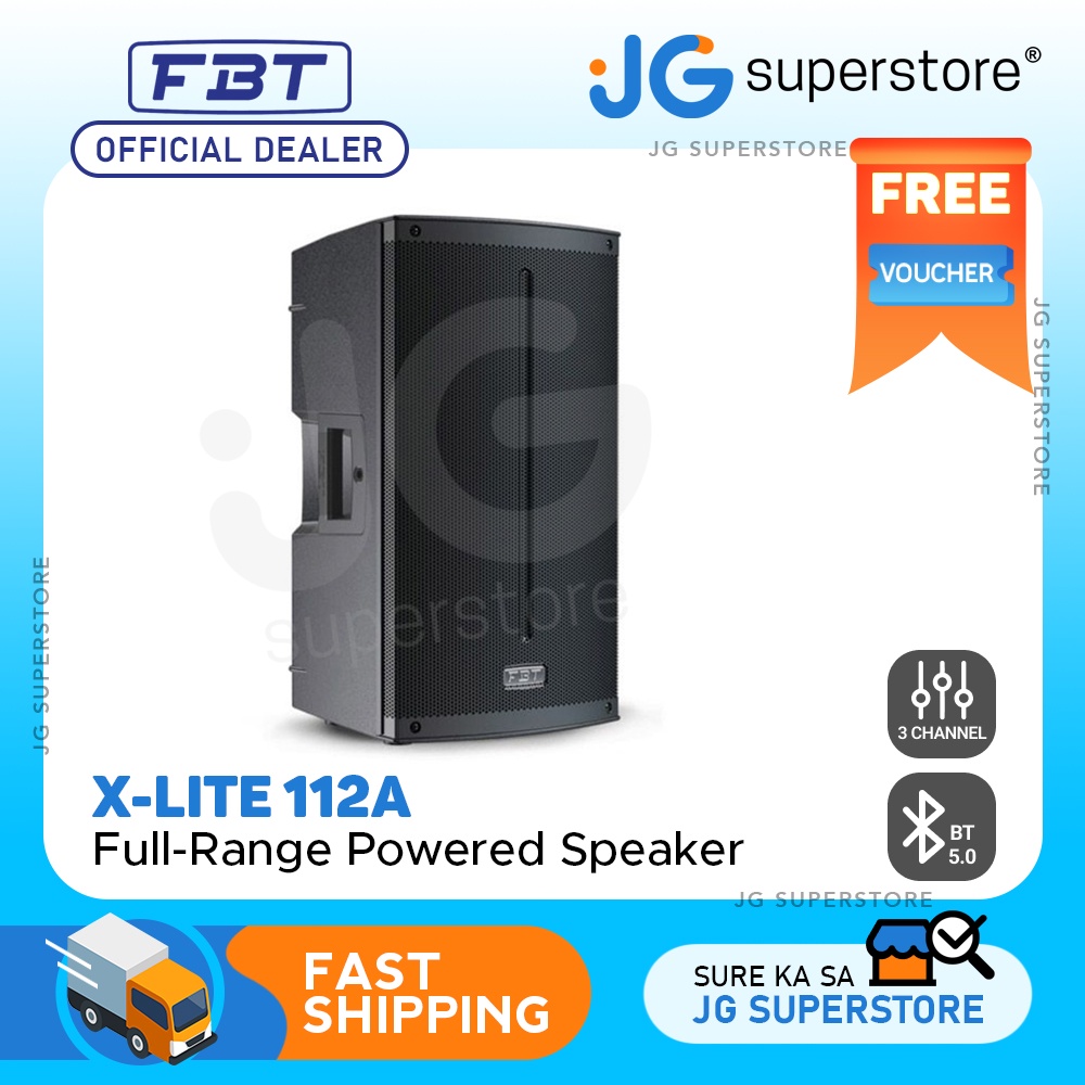 FBT X-Lite 112A 12" 2-Way 1200/300W Full-Range Powered Speaker with ...