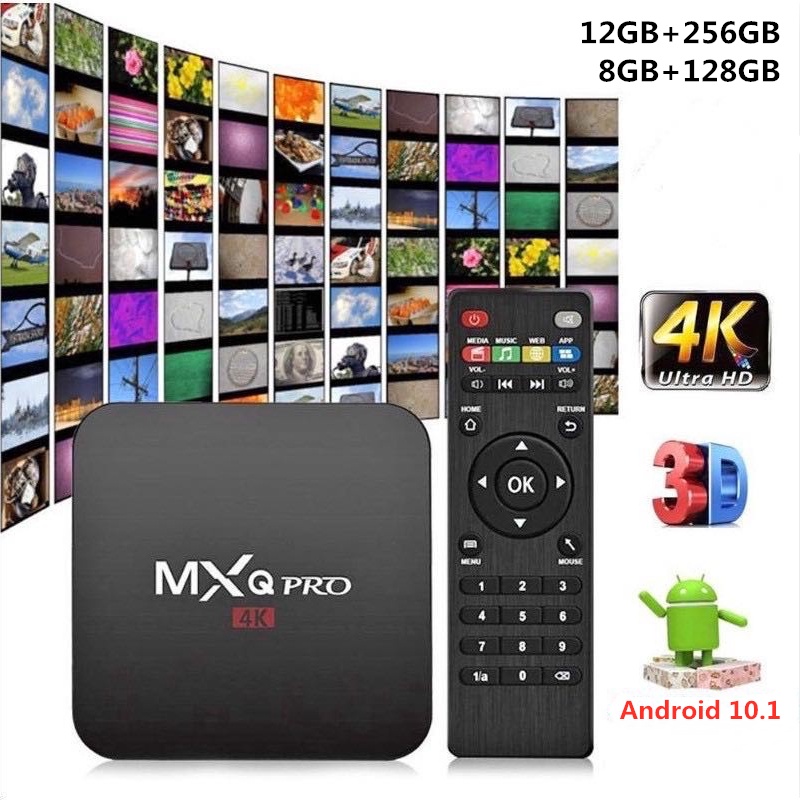 MXQ Pro 5g 4K smart TV box 16GB / 256gb WiFi Android 11.1 HD TV box ...