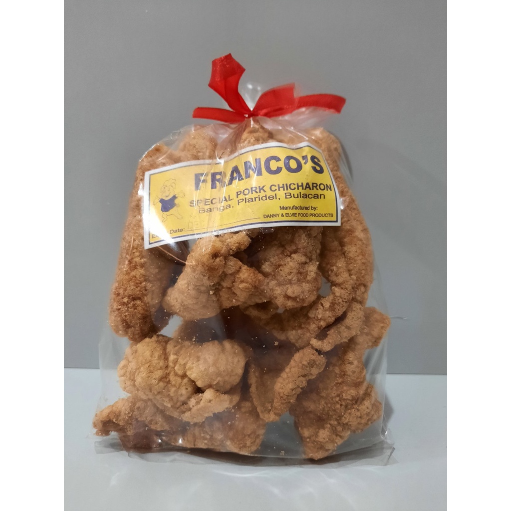 Franco's Pork Chicharon Crispy Snack Chips Chicharonnes Putok Batok ...