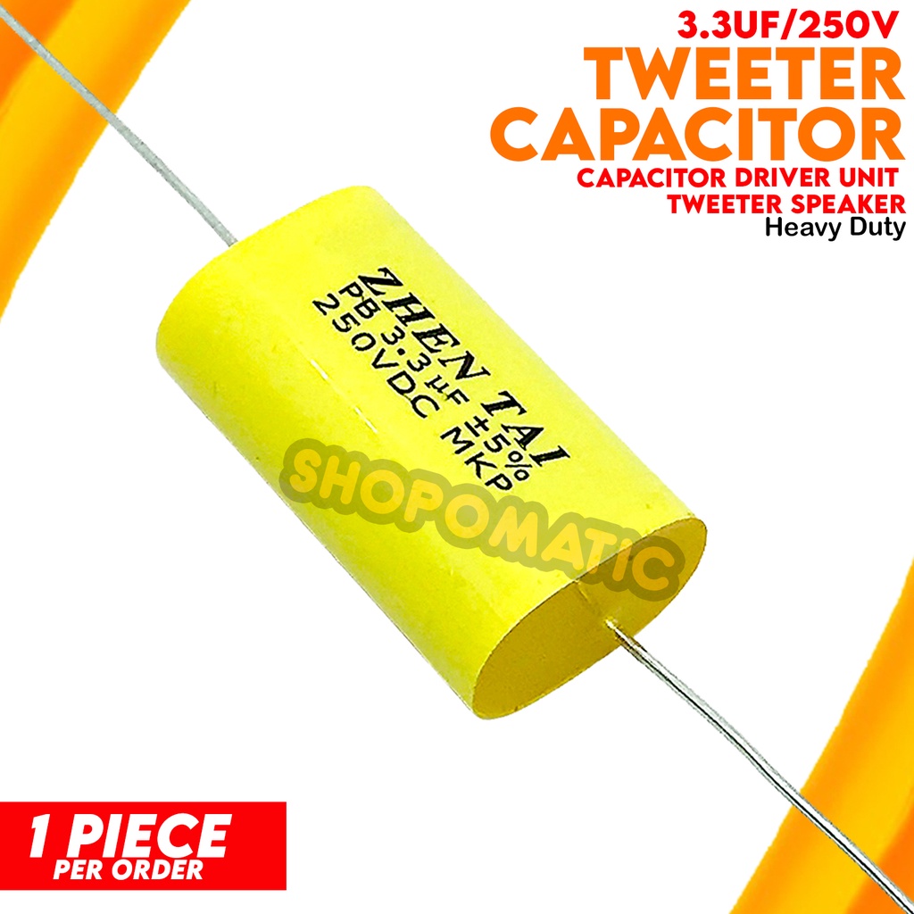 🟧 3.3UF/250V Capacitor Driver Unit Tweeter Speaker Heavy Duty 🟧 ...