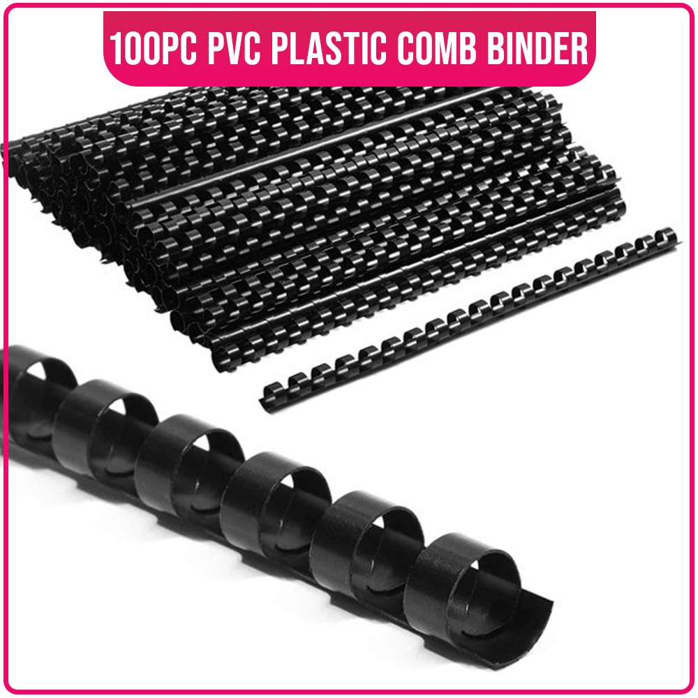 Plastic Comb Binder Rings PVC Plastic Binder Comb Loose-Leaf Legal/Long ...
