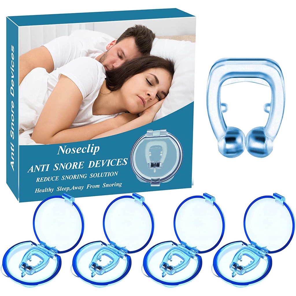 Hailicare Snore Stopper, Anti Snoring Devices, 4Pcs/Box Nose Clip ...