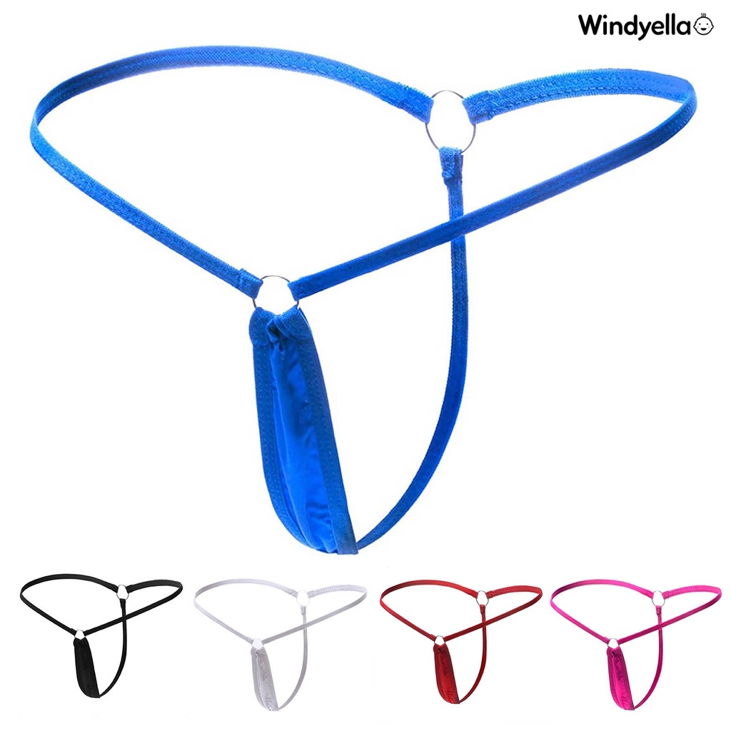 SLW Women G-string T-shaped Tiny Solid Color Low Waist Hoop Slutty Sexy ...