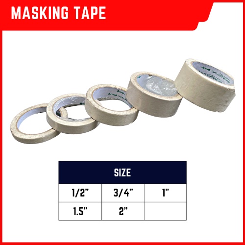 MASKING TAPE (1/2", 3/4", 1", 1.5", 2") SOLD PER PC | Shopee Philippines