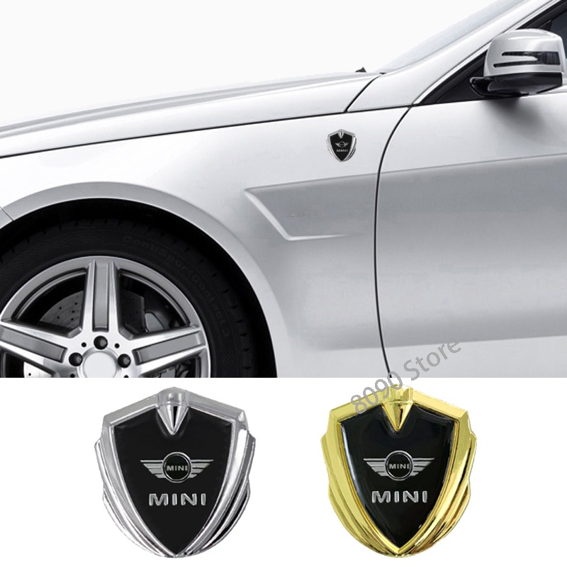 3D Metal Shield Car Body Emblem Sticker Auto Side Cover Scratches ...