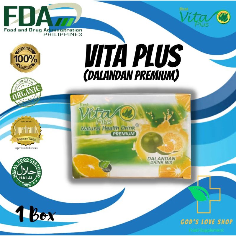 1 BOX FIRST VITA PLUS NATURAL HEALTH DRINK PREMIUM DALANDAN MIX DRINK 20SACHET AUTHENTIC ...
