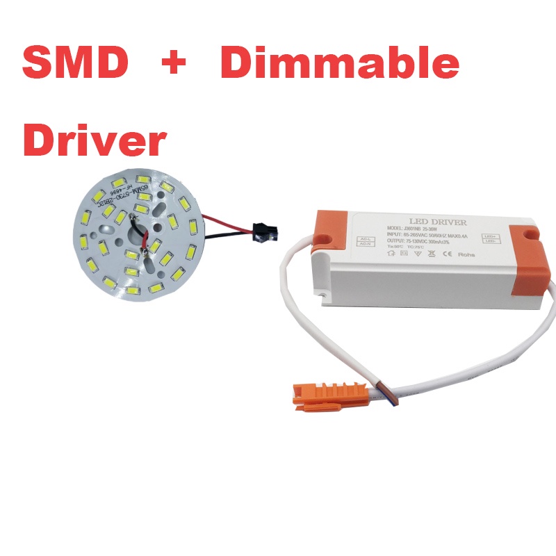 1set LED Dimmable Driver & SMD Board for Downight bulb Transformer ...