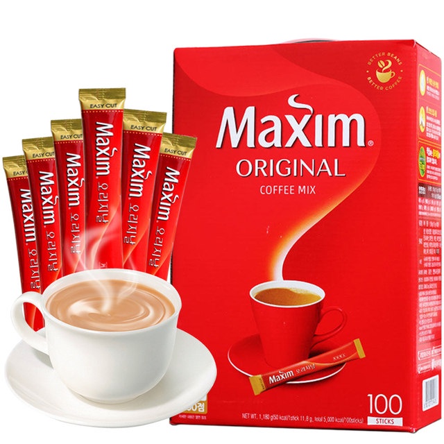 Maxim Korean 3-in-1 Instant Coffee Mix (Original/Classic, and Mocha ...
