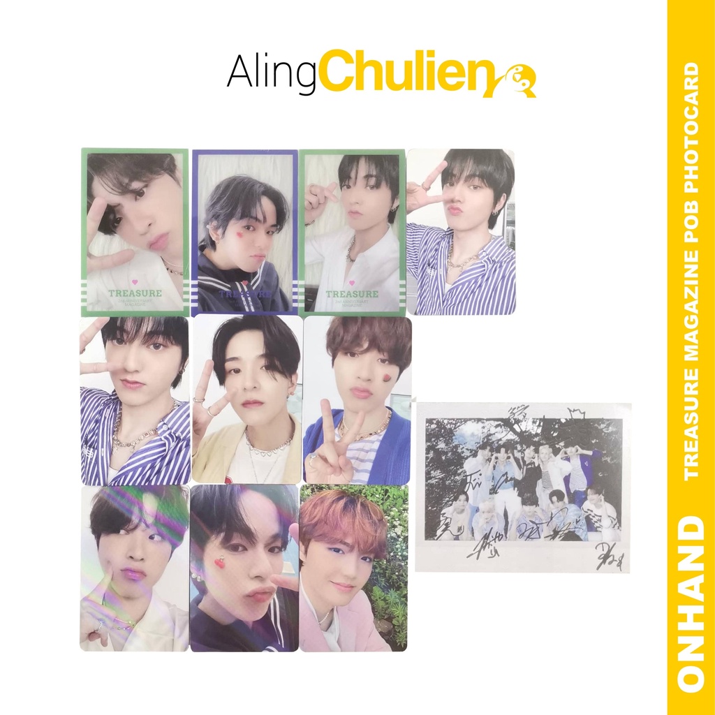 Treasure 2nd Anniversary Magazine POB Official Photocard Makestar ...