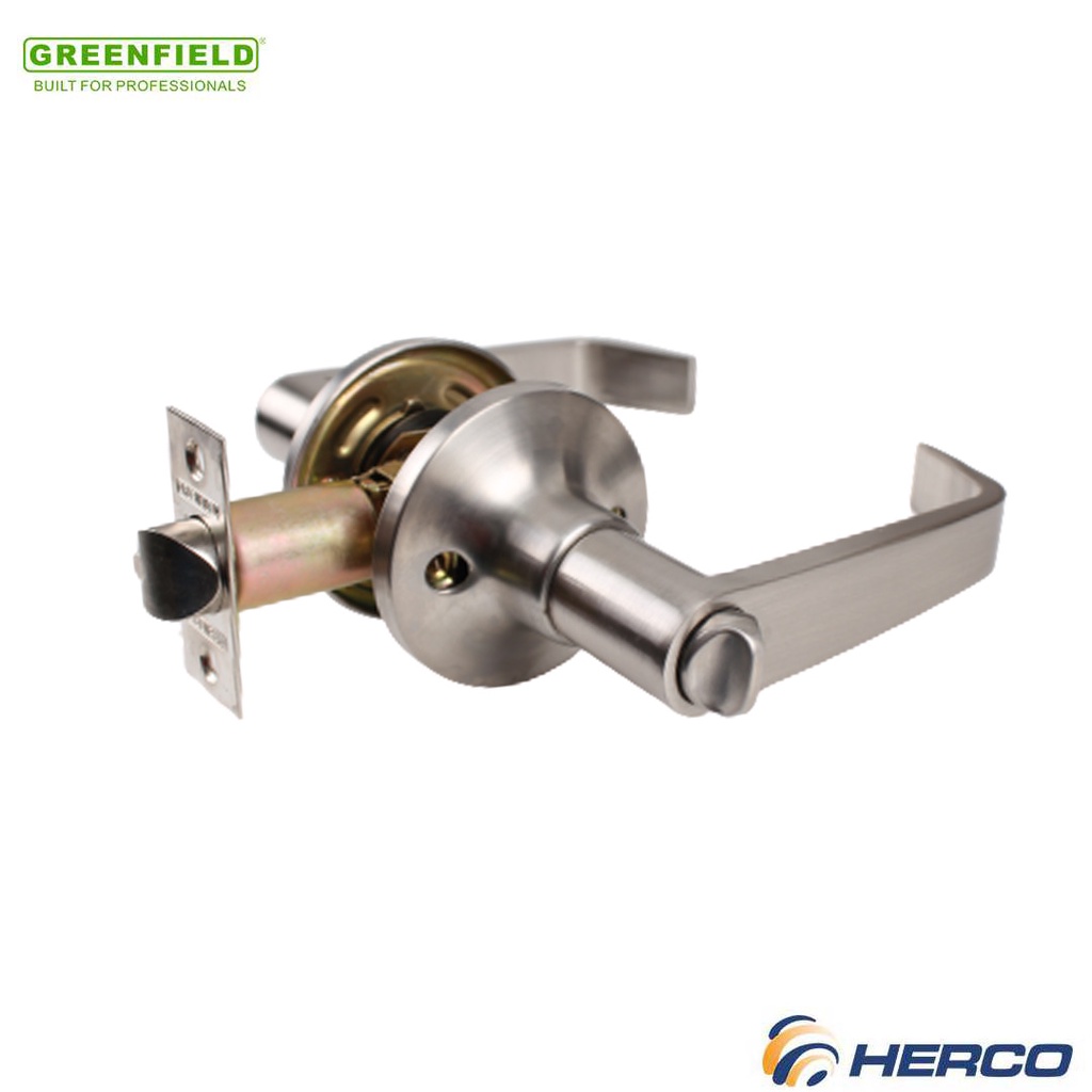 Greenfield Double Cylinder Lever Combo Set Satin Stainless Steel Finish ...