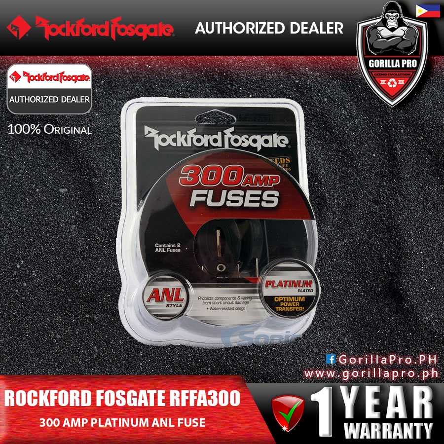 Gorilla Pro Rockford Fosgate RFFA300 300 Amp Platinum ANL Fuse | Shopee ...