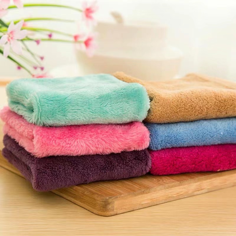 Soft fabric linen kitchen towel home cleaning RANDOM COLOR wipe off ...