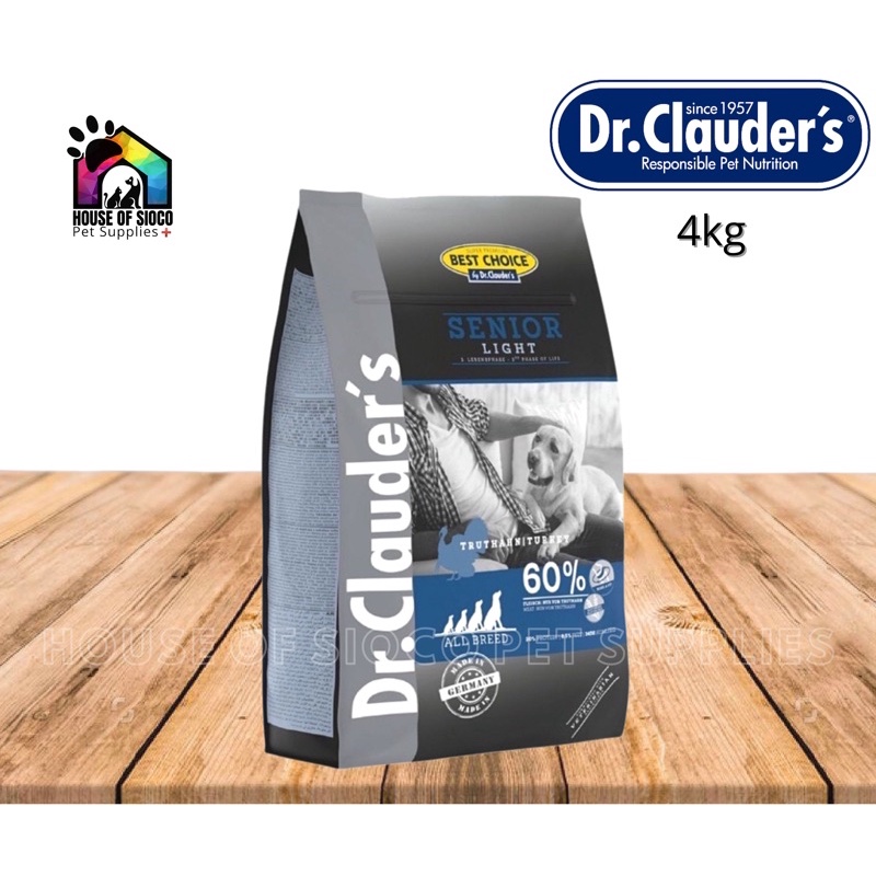 Dr. Clauder’s Senior Light Dry Dog Food 4kg | Shopee Philippines
