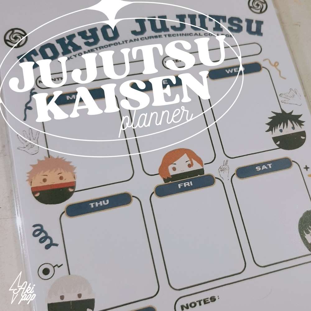 JUJUTSU KAISEN Anime Weekly Planner | Shopee Philippines