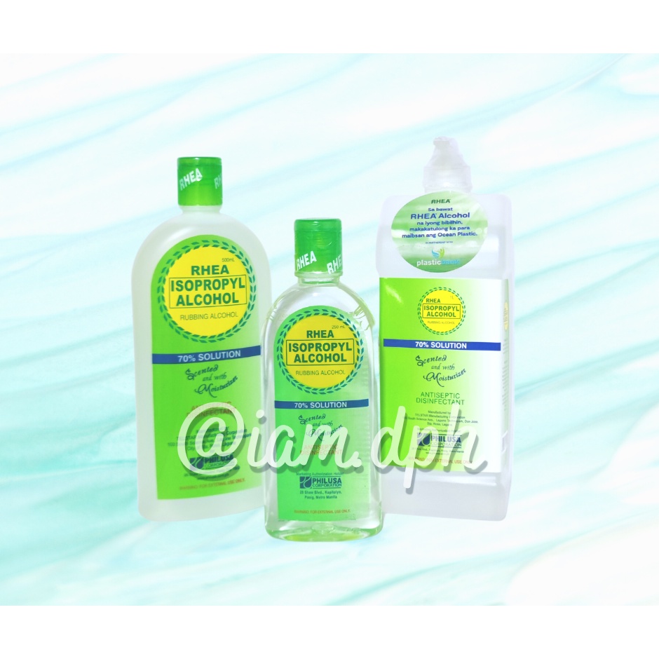 RHEA Isopropyl Alcohol with Moisturizer 70% (500, 1Liter 250ml ...