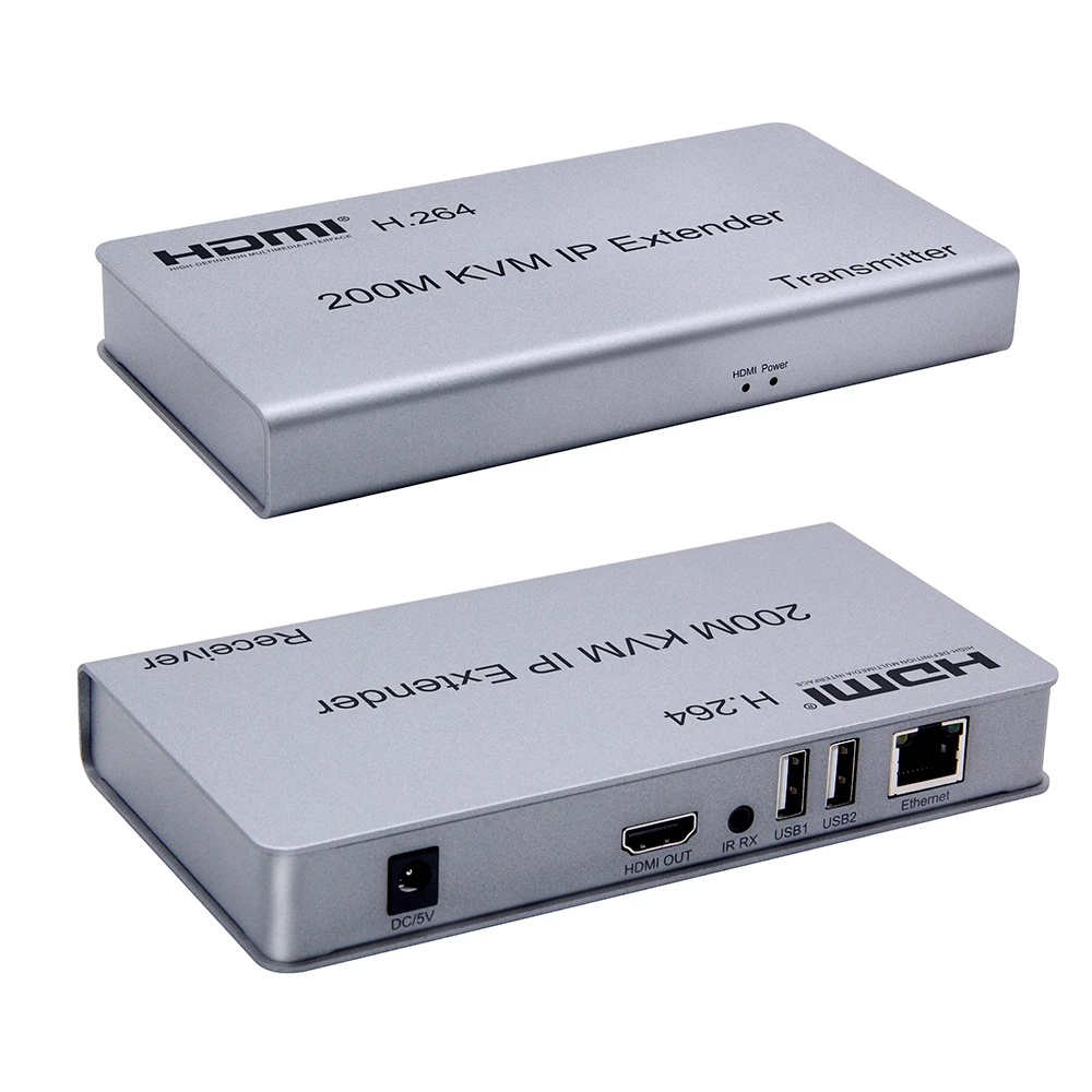 HDMI KVM Extender 200M Over IP RJ45 Ethernet Cat5e Cat6 Cable Network ...