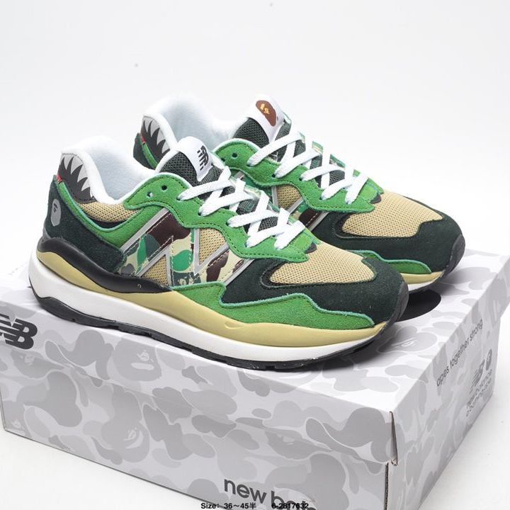 BAPE × New Balance 5740 Trendy Retro Casual Running Shoes Men's and ...