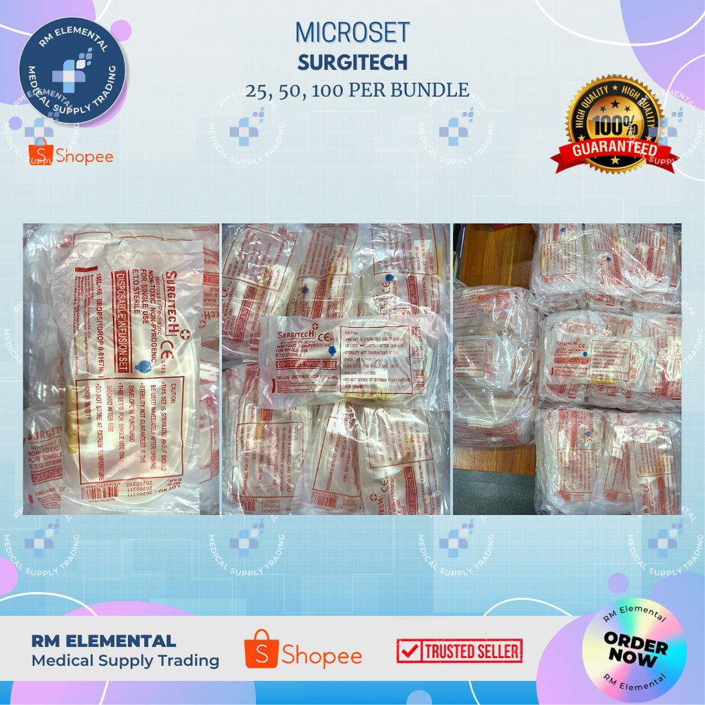 Microset - PEDIA (SURGITECT) Infusion Set 25, 50, 100 Per Bundle ...