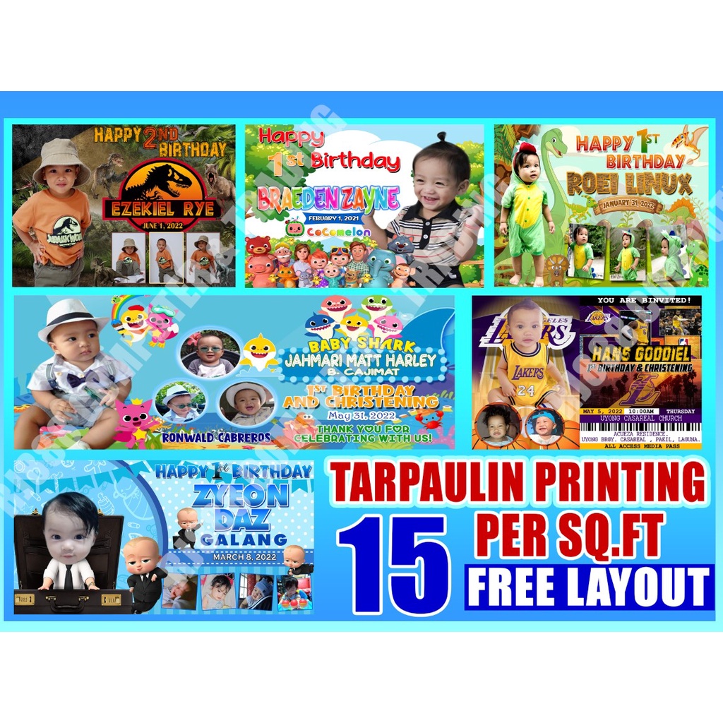 Tarpaulin Printing With Free Layout 13oz Makapal | Shopee Philippines